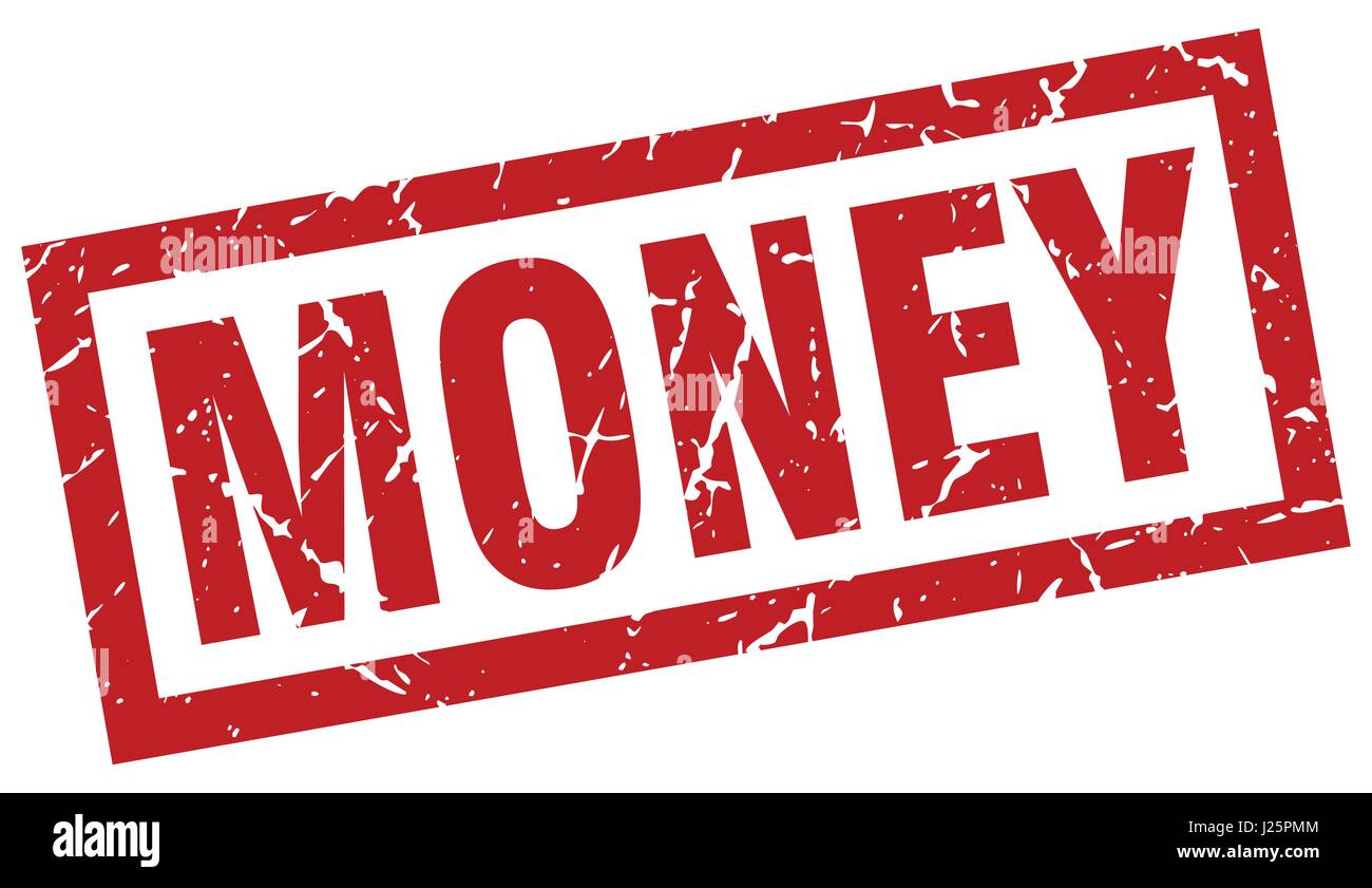 square grunge red money stamp Stock Vector Image & Art - Alamy