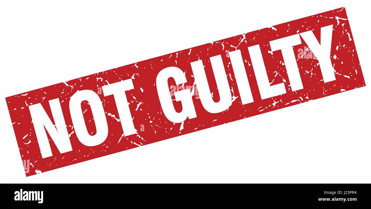 square grunge red not guilty stamp Stock Vector Image & Art - Alamy