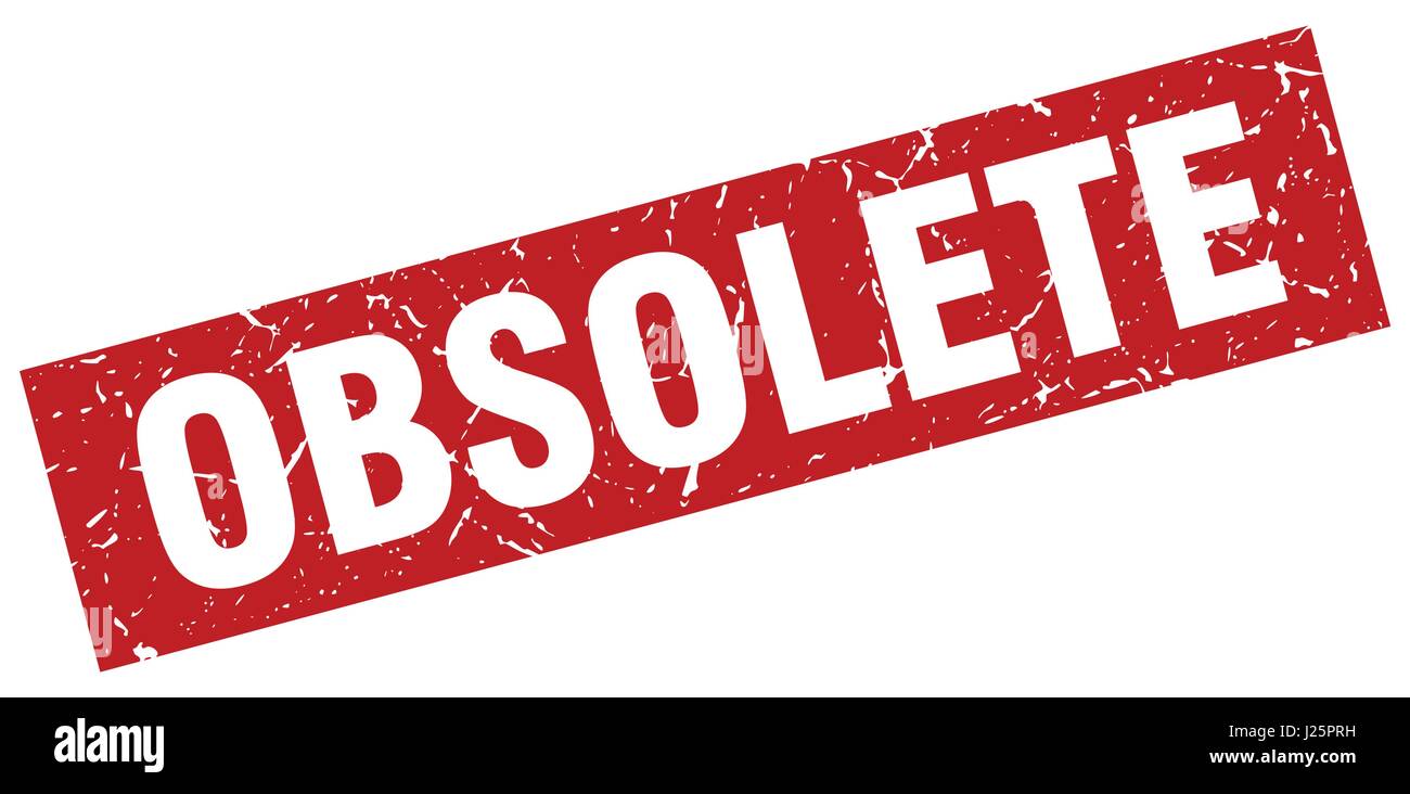 square grunge red obsolete stamp Stock Vector Image & Art - Alamy