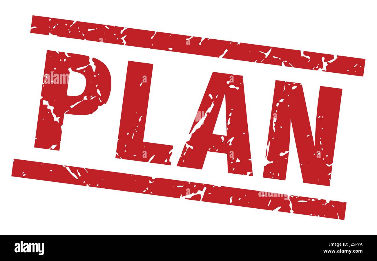 square grunge red plan stamp Stock Vector Image & Art - Alamy