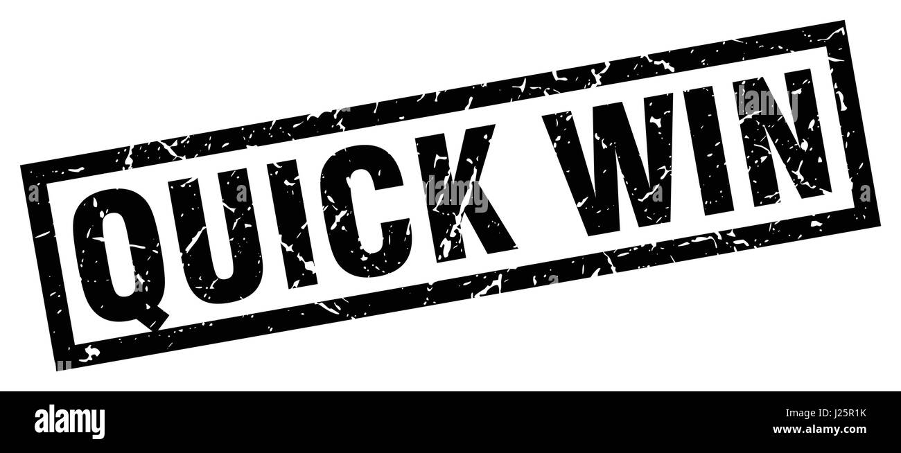 Quick win square stamp hi-res stock photography and images - Alamy
