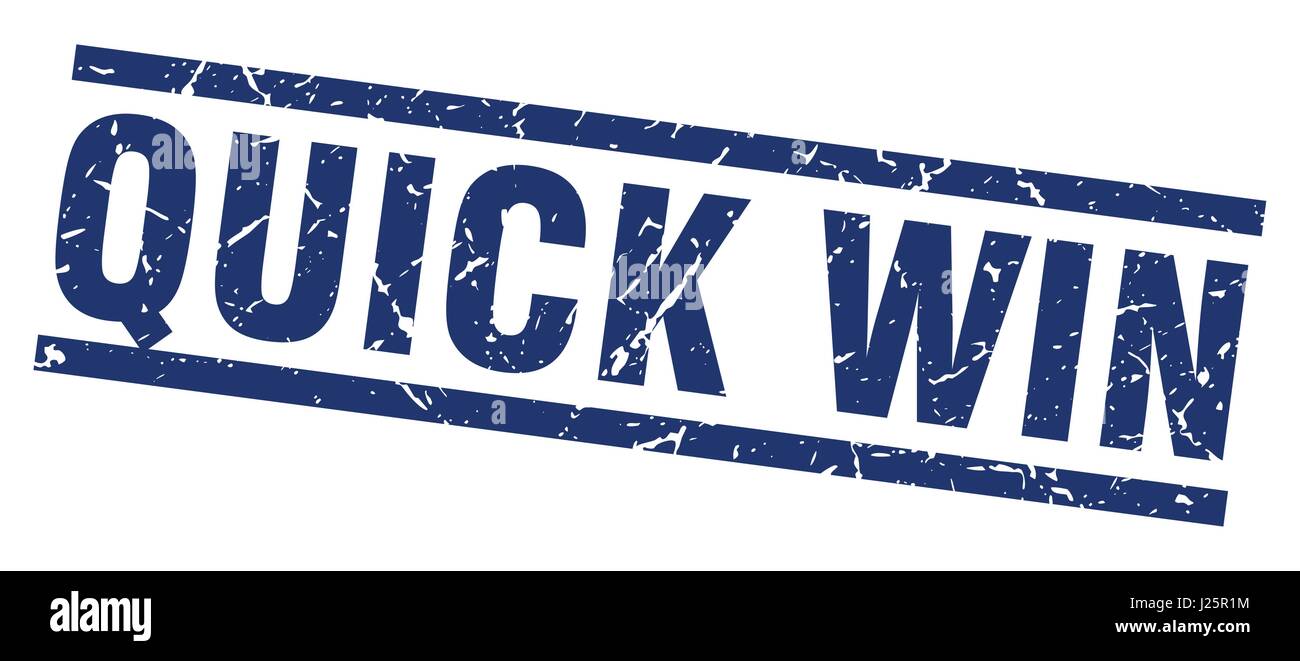 Quick win square stamp hi-res stock photography and images - Alamy