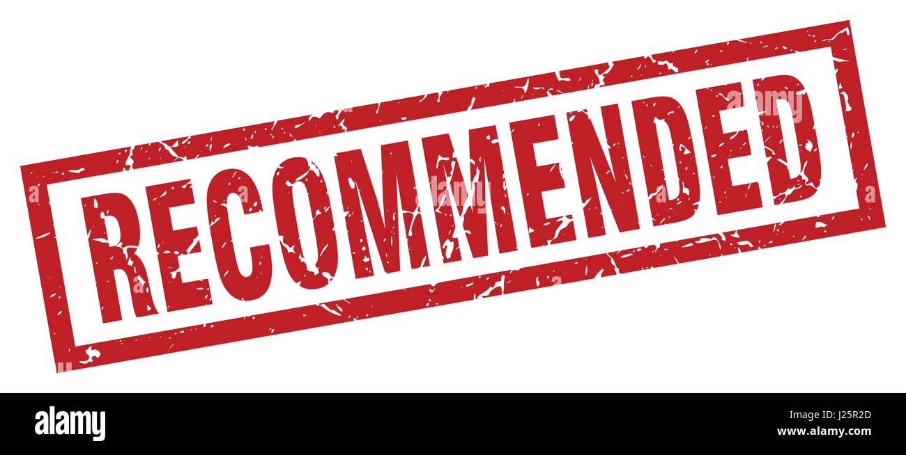 Square grunge red recommend hi-res stock photography and images - Alamy