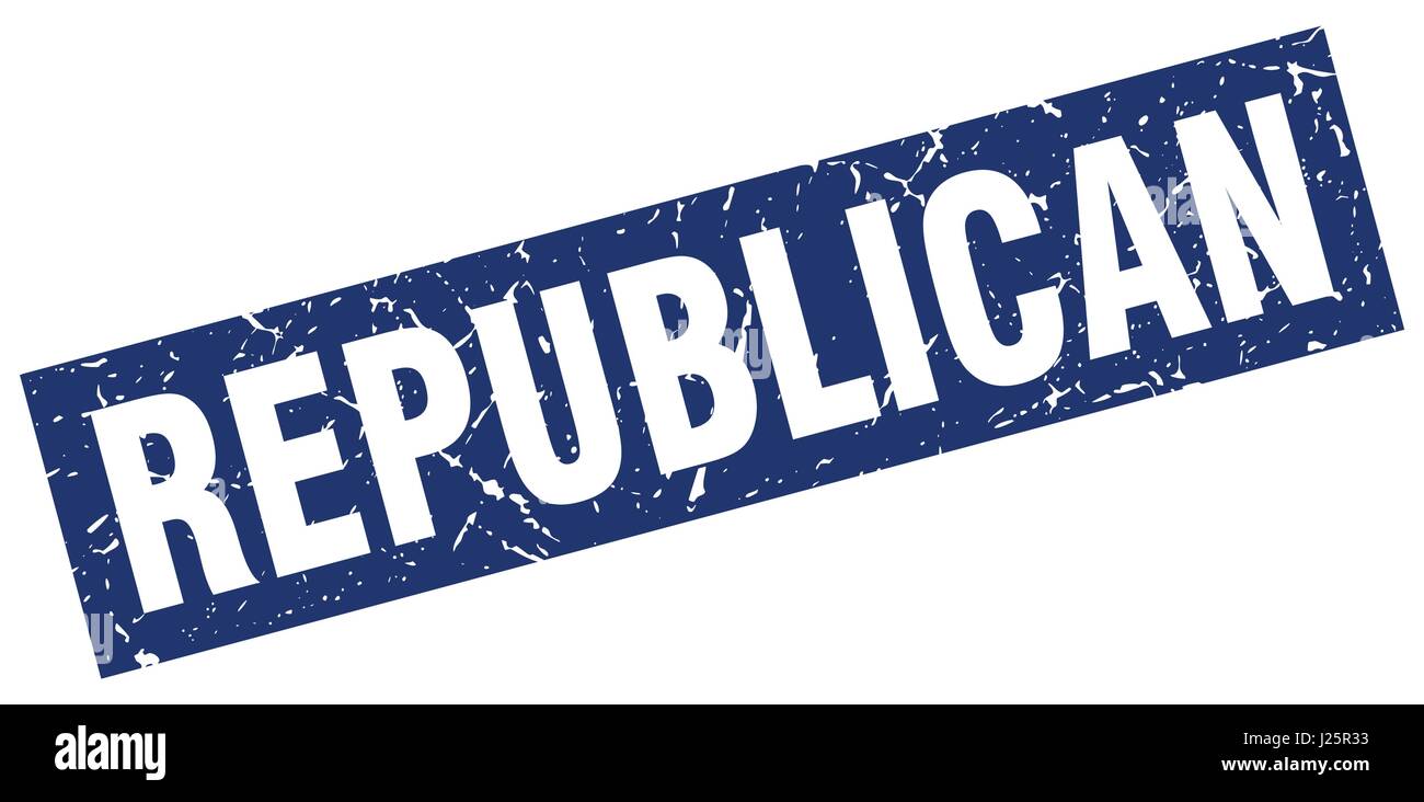 square grunge blue republican stamp Stock Vector Image & Art - Alamy