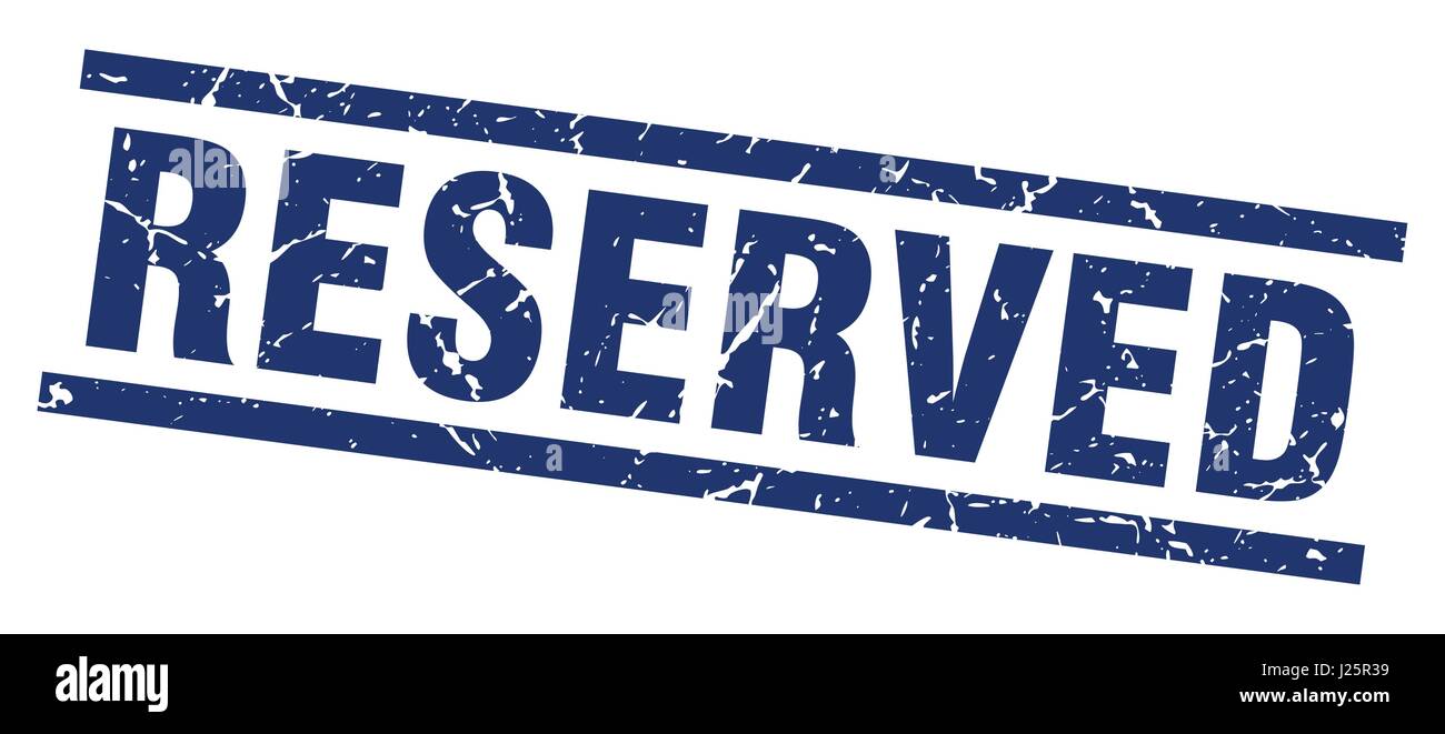 square grunge blue reserved stamp Stock Vector Image & Art - Alamy