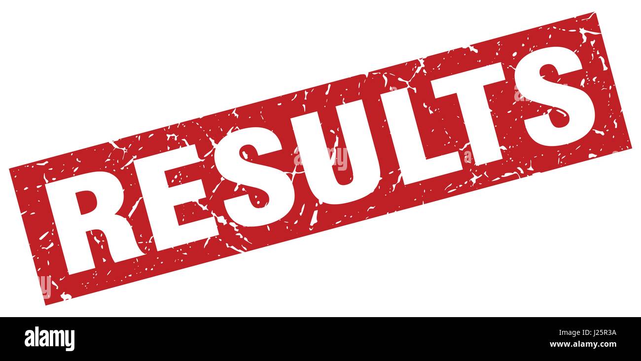 square grunge red results stamp Stock Vector Image & Art - Alamy