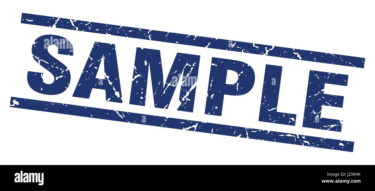 square grunge blue sample stamp Stock Vector Image & Art - Alamy