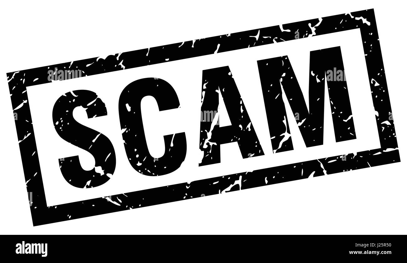 square grunge black scam stamp Stock Vector Image & Art - Alamy