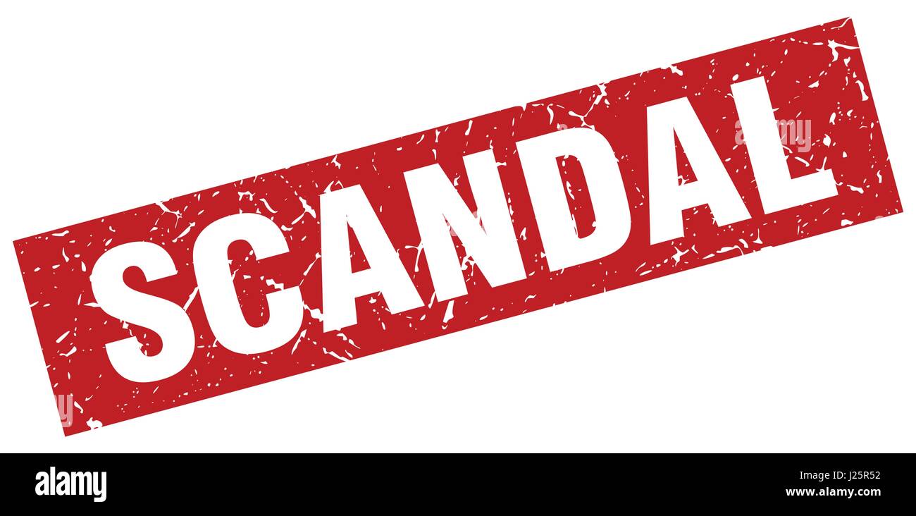 square grunge red scandal stamp Stock Vector Image & Art - Alamy