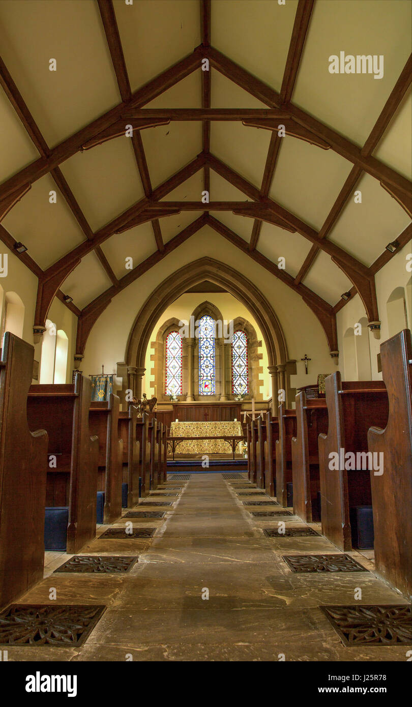 Wooden church roof beams hi-res stock photography and images - Alamy