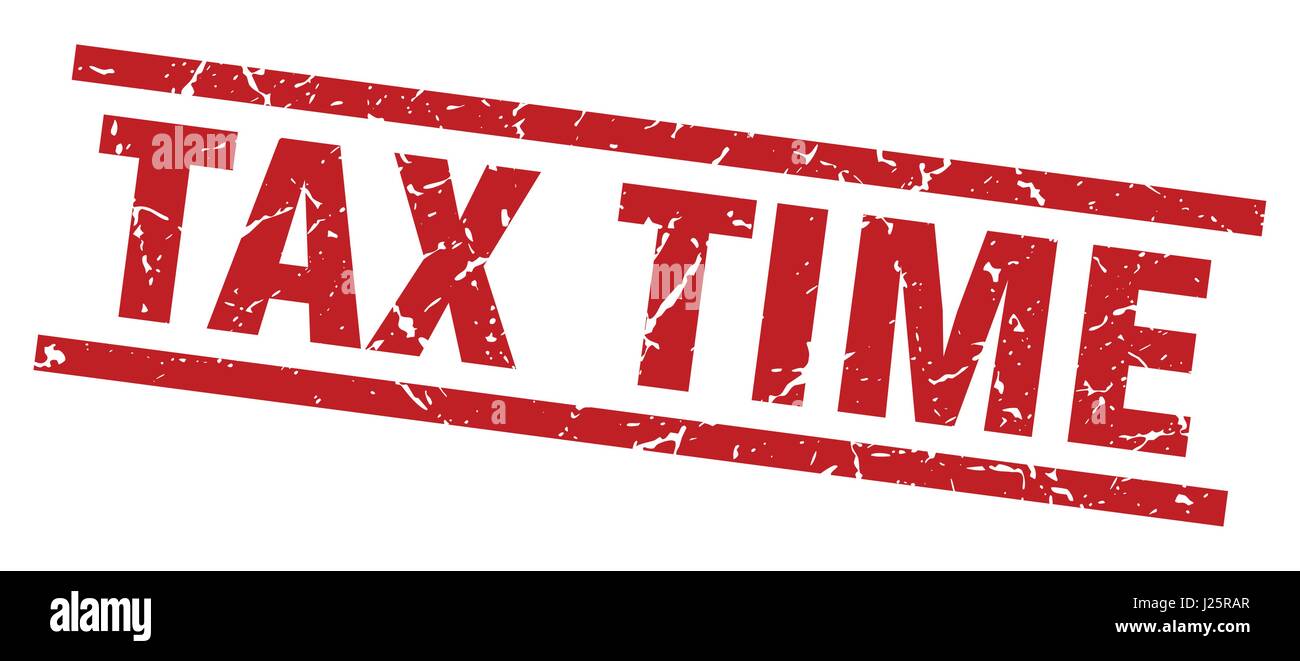 square grunge red tax time stamp Stock Vector Image & Art - Alamy