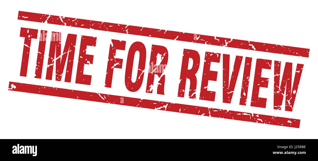 square grunge red time for review stamp Stock Vector Image & Art - Alamy