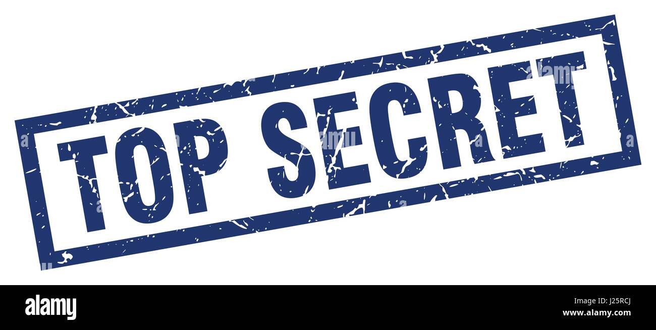 square grunge blue top secret stamp Stock Vector Image & Art - Alamy