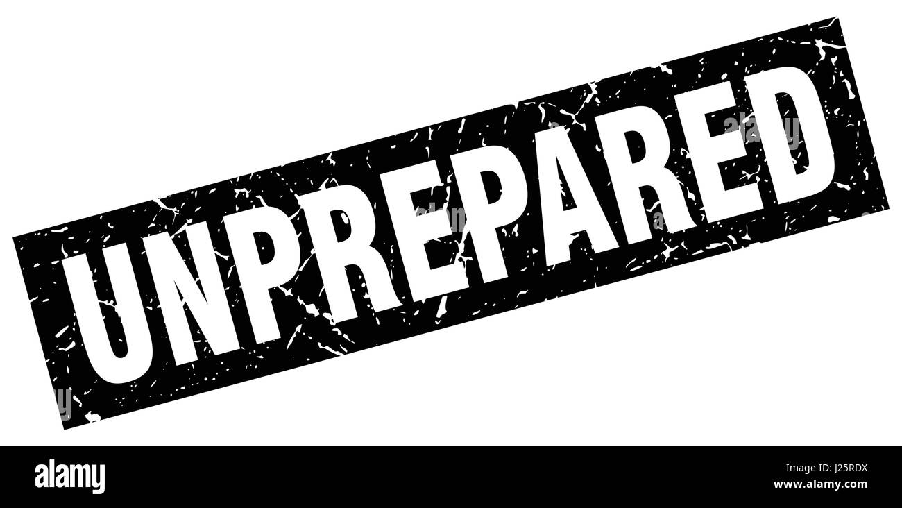 Unprepared Stock Vector Images - Alamy