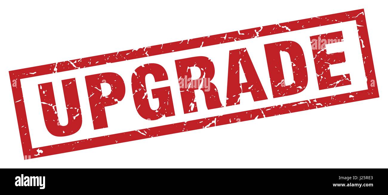 square grunge red upgrade stamp Stock Vector Image & Art - Alamy