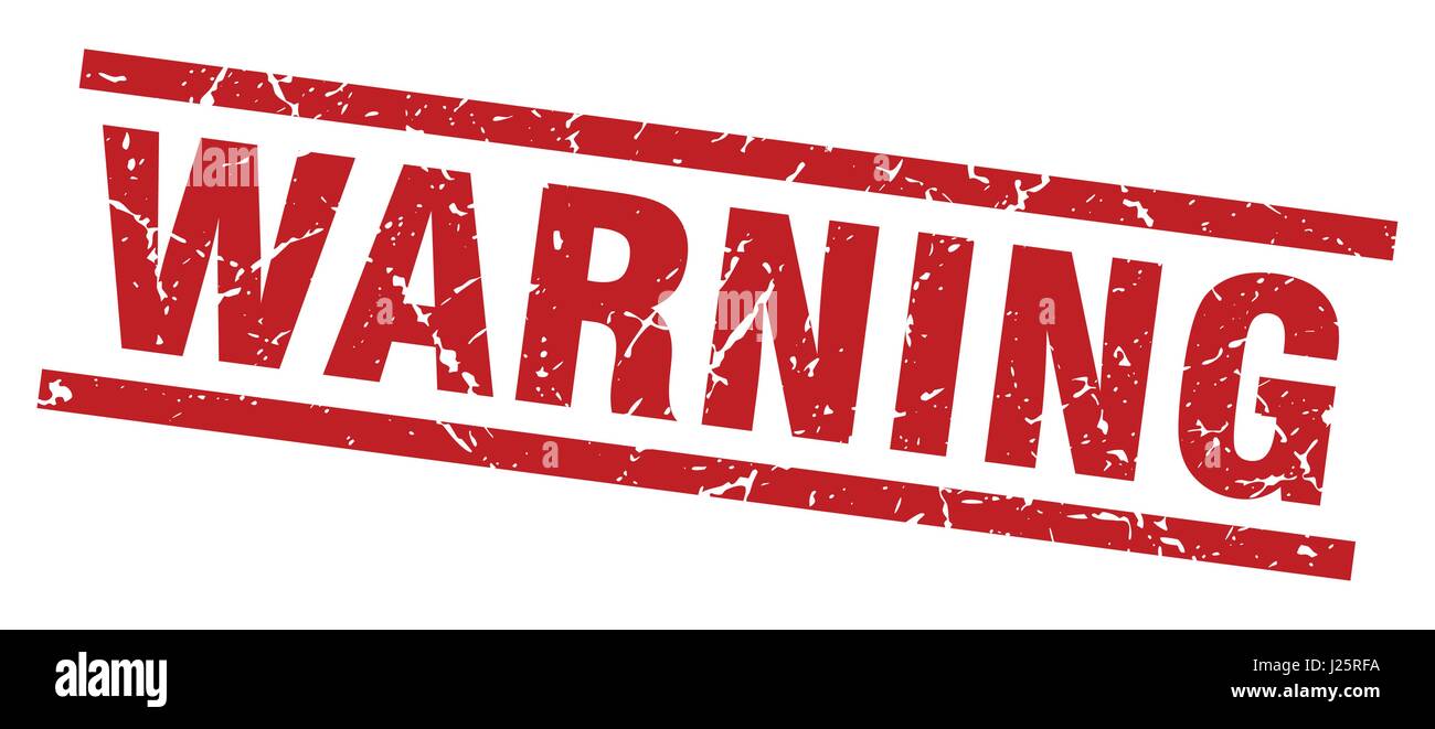 square grunge red warning stamp Stock Vector Image & Art - Alamy
