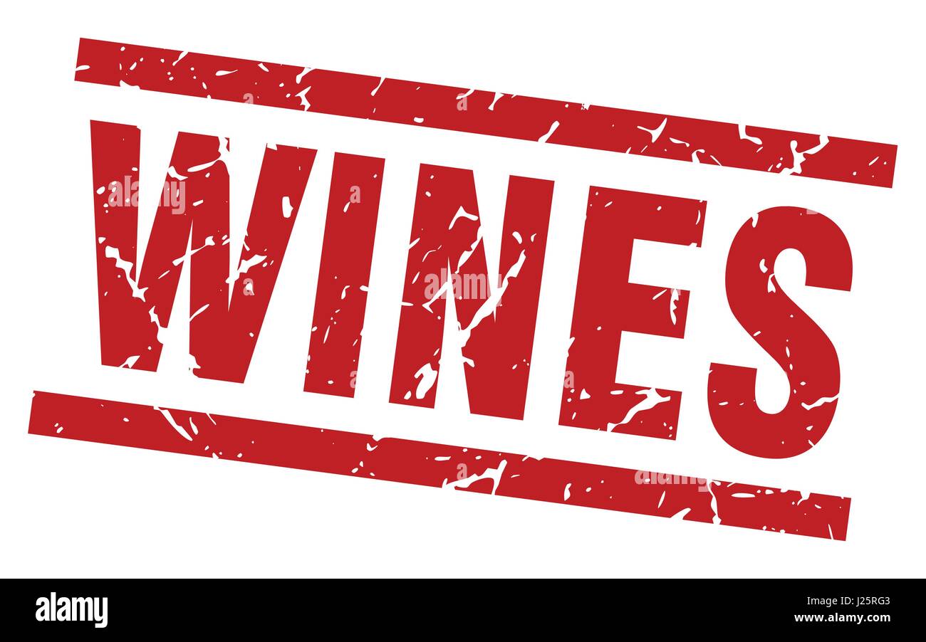 square grunge red wines stamp Stock Vector Image & Art - Alamy