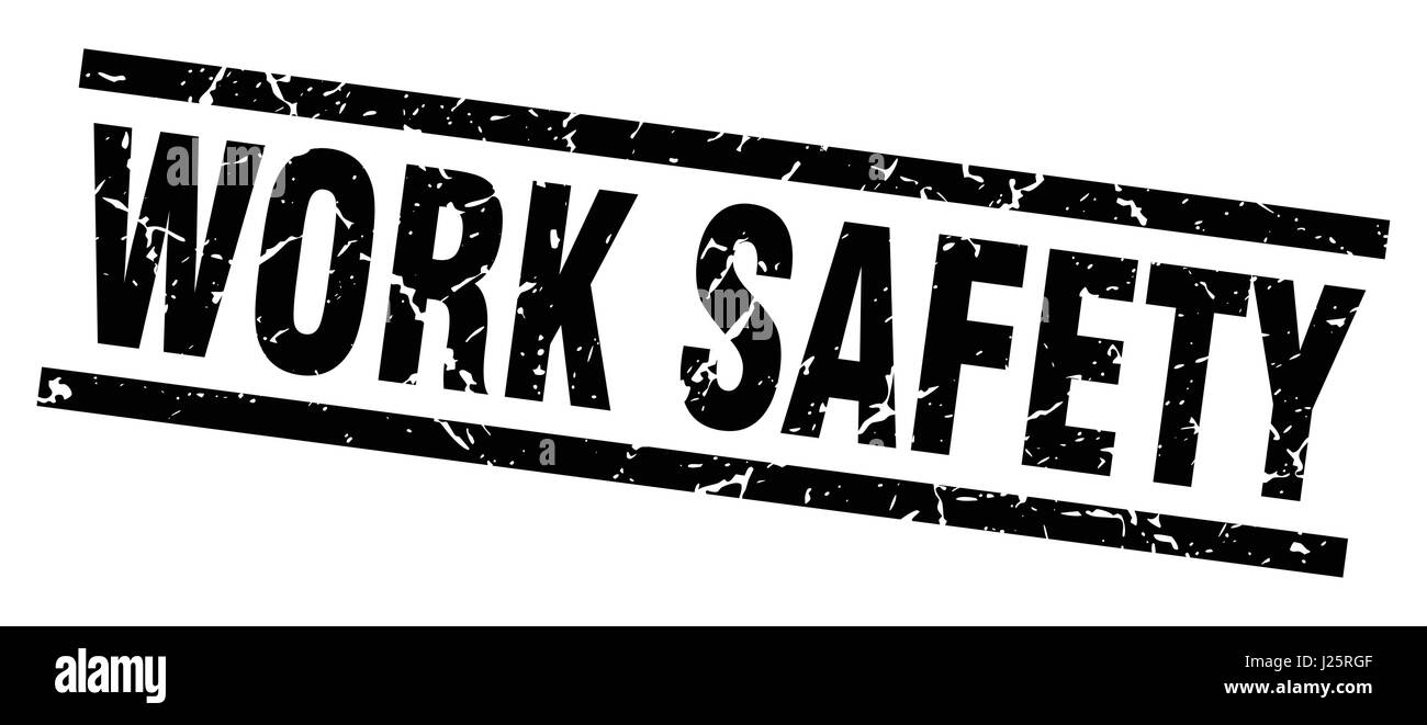Work safety stamp Black and White Stock Photos & Images - Alamy