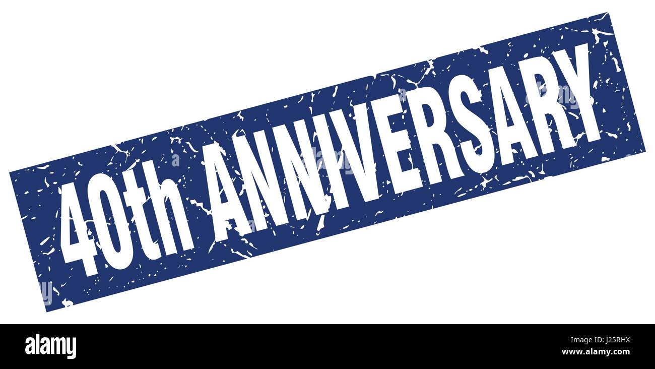 40th anniversary blue label hi-res stock photography and images - Alamy