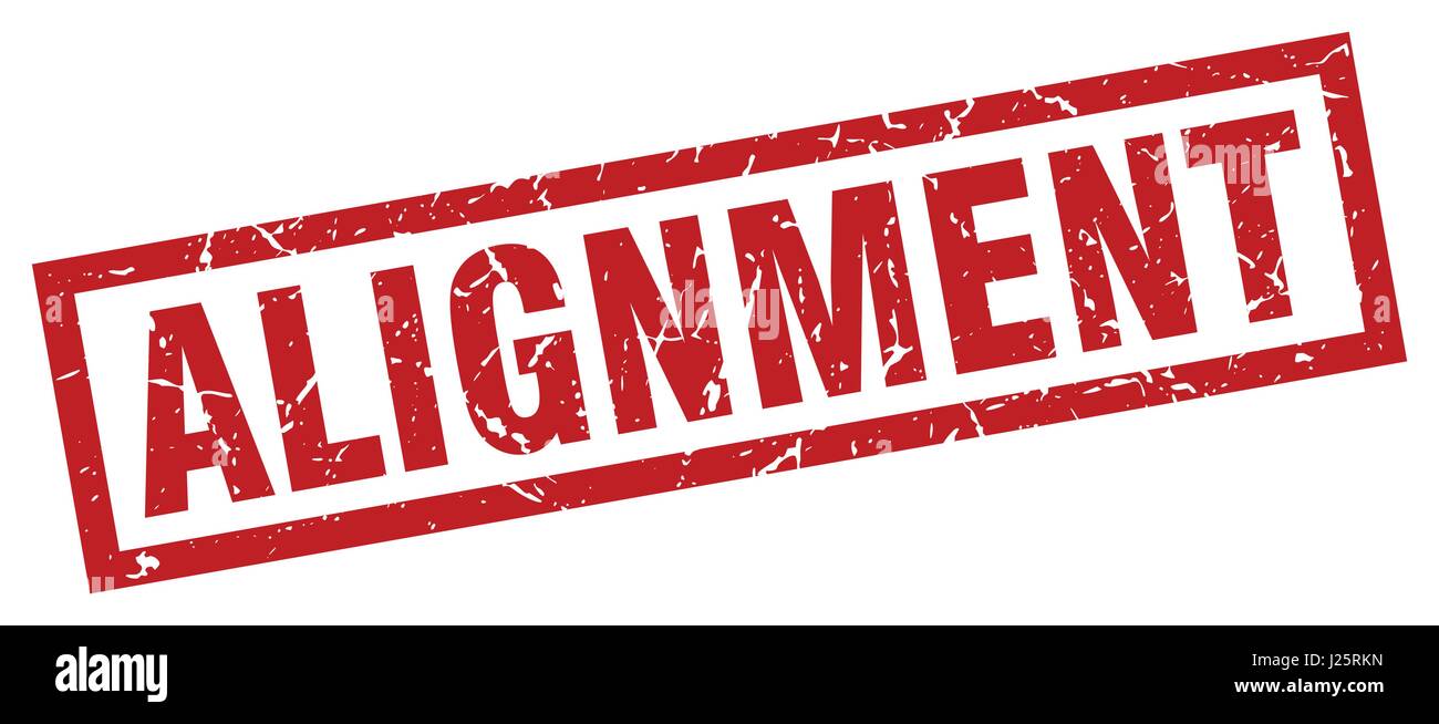 square grunge red alignment stamp Stock Vector Image & Art - Alamy