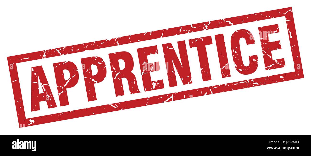 square grunge red apprentice stamp Stock Vector Image & Art - Alamy