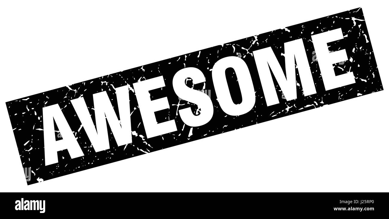 Awesome square stamp grunge Black and White Stock Photos & Images - Alamy