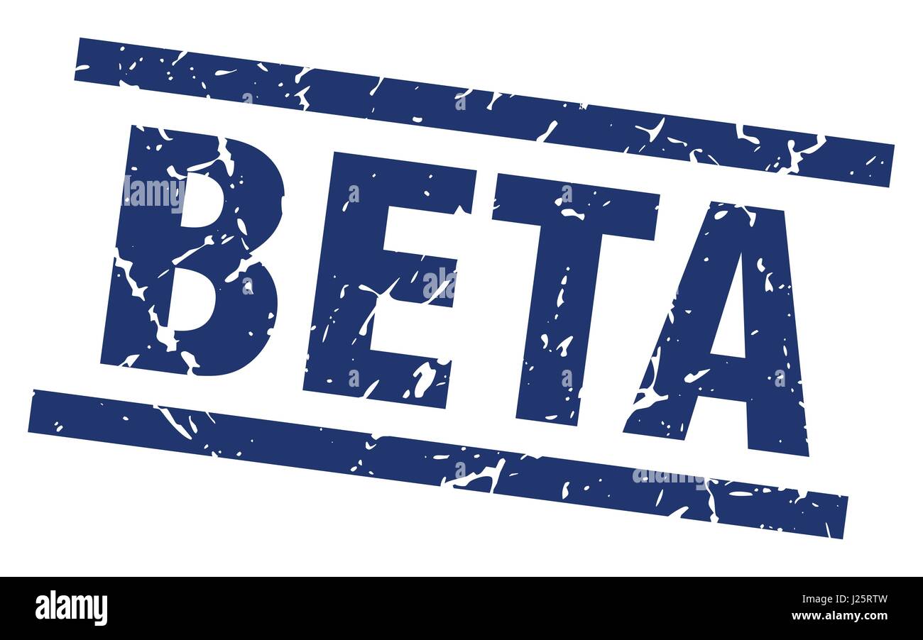 Beta stamp label square Cut Out Stock Images & Pictures - Alamy