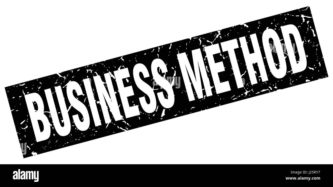 square grunge black business method stamp Stock Vector Image & Art - Alamy