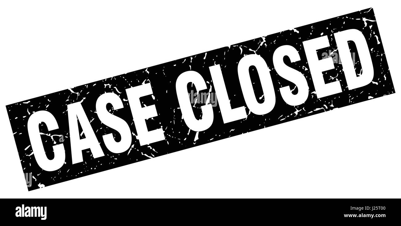 square grunge black case closed stamp Stock Vector Image & Art - Alamy