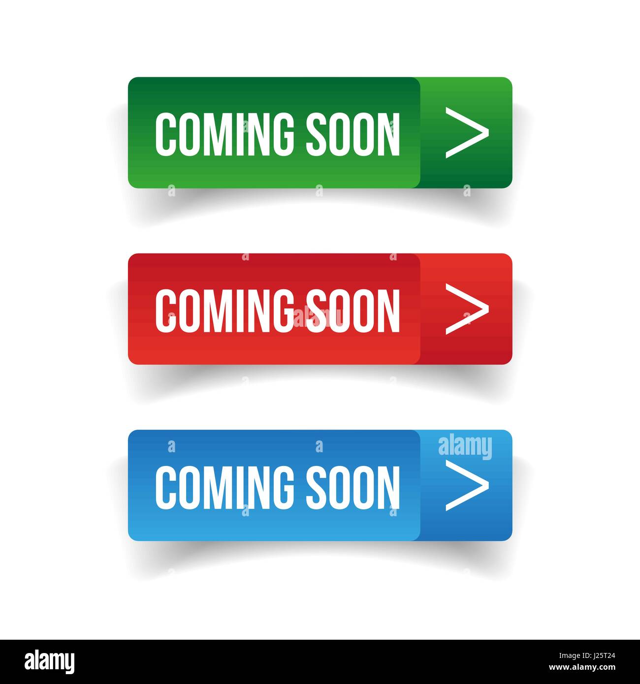 Coming soon button vector Stock Vector Image & Art - Alamy