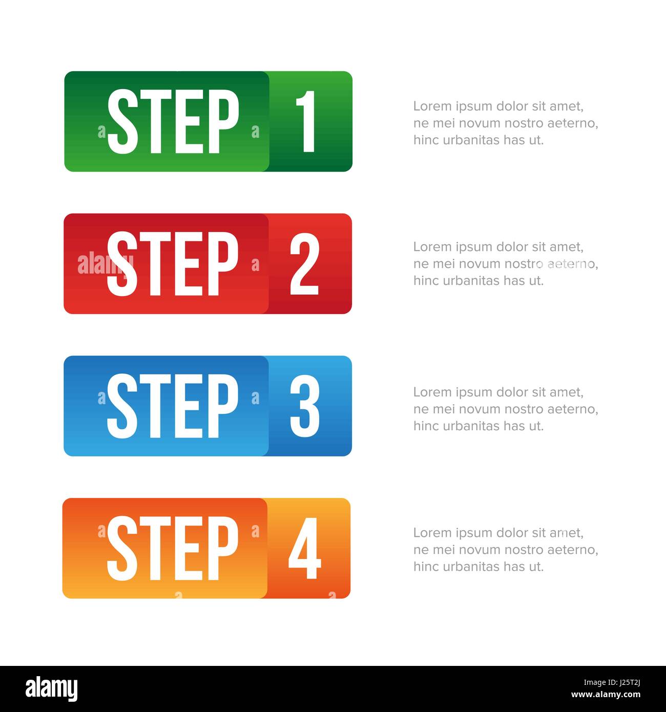 One Two Three Four step Stock Vector Image & Art - Alamy One Two Three Four step Stock Vector Image & Art - Alamy