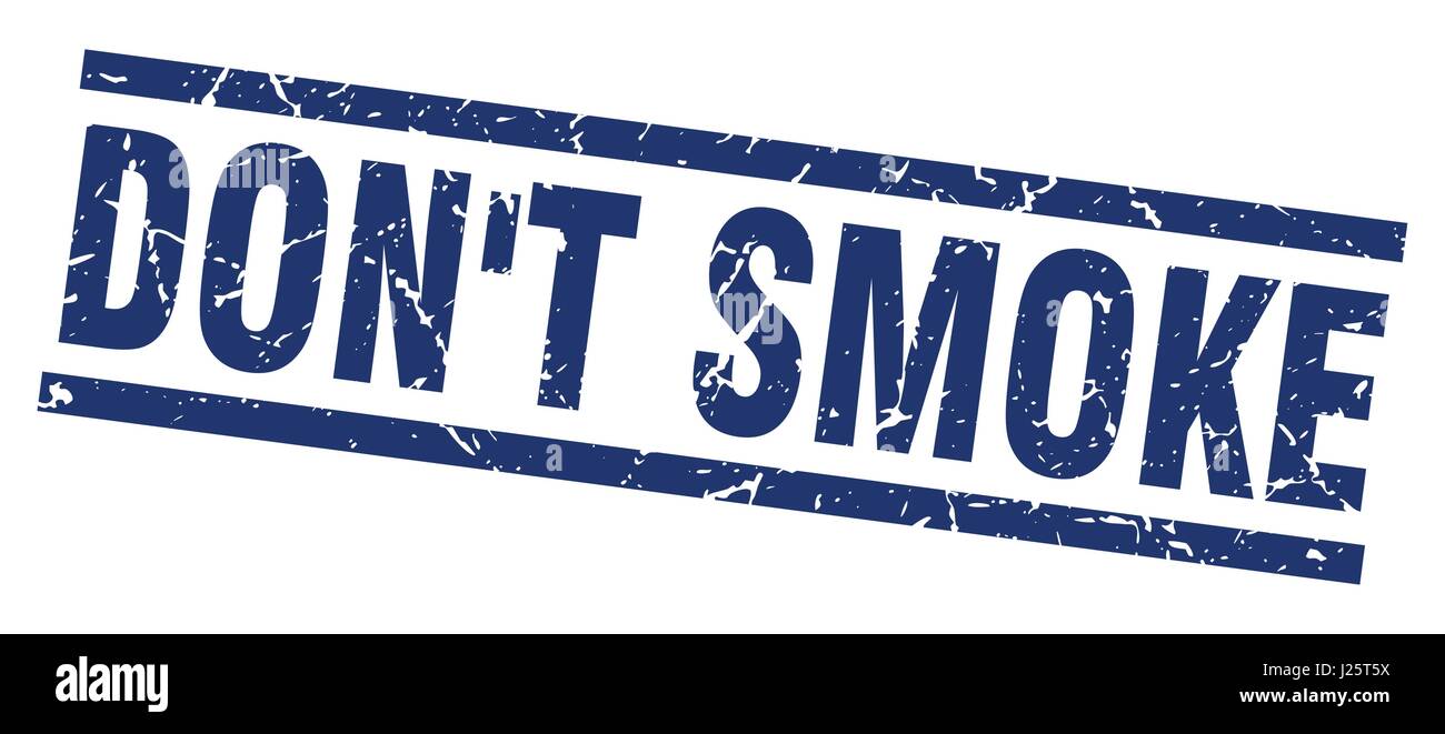 square grunge blue don't smoke stamp Stock Vector Image & Art - Alamy