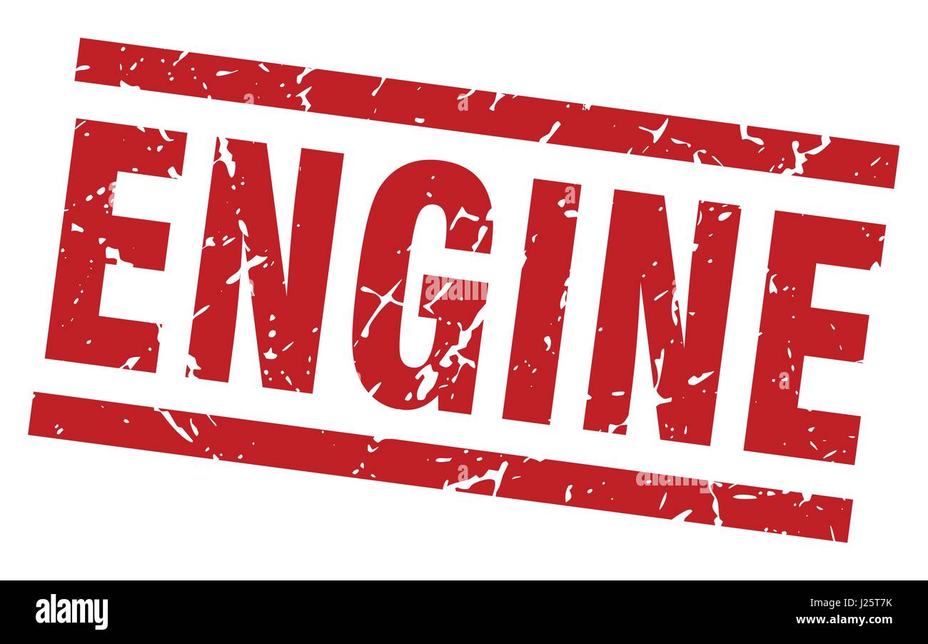 Engine square stamp Stock Vector Images - Alamy
