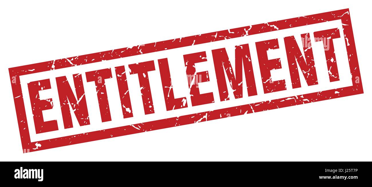 square grunge red entitlement stamp Stock Vector Image & Art - Alamy