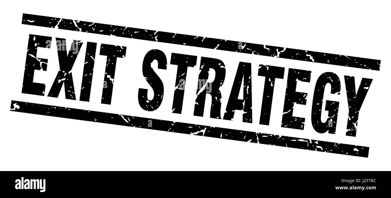 Exit strategy sign grunge Stock Vector Images - Alamy