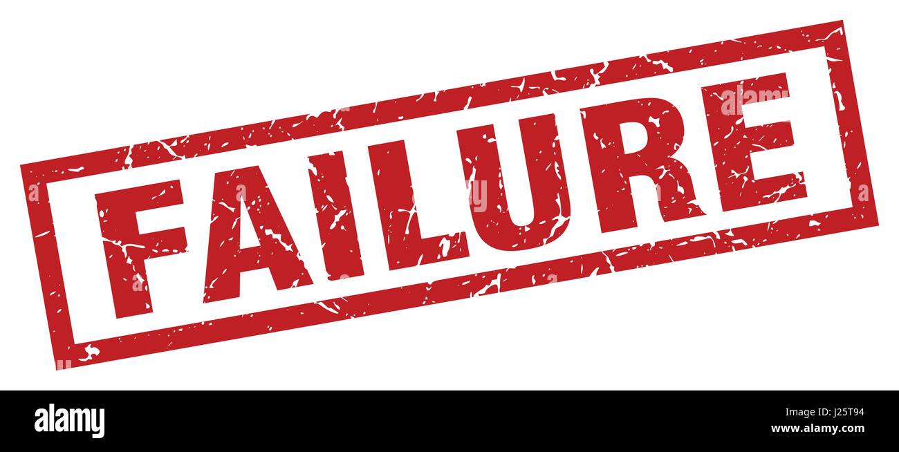 square grunge red failure stamp Stock Vector Image & Art - Alamy