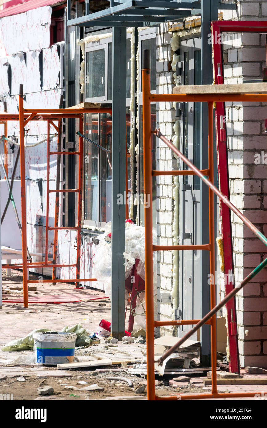 Reconstruction of building Stock Photo - Alamy