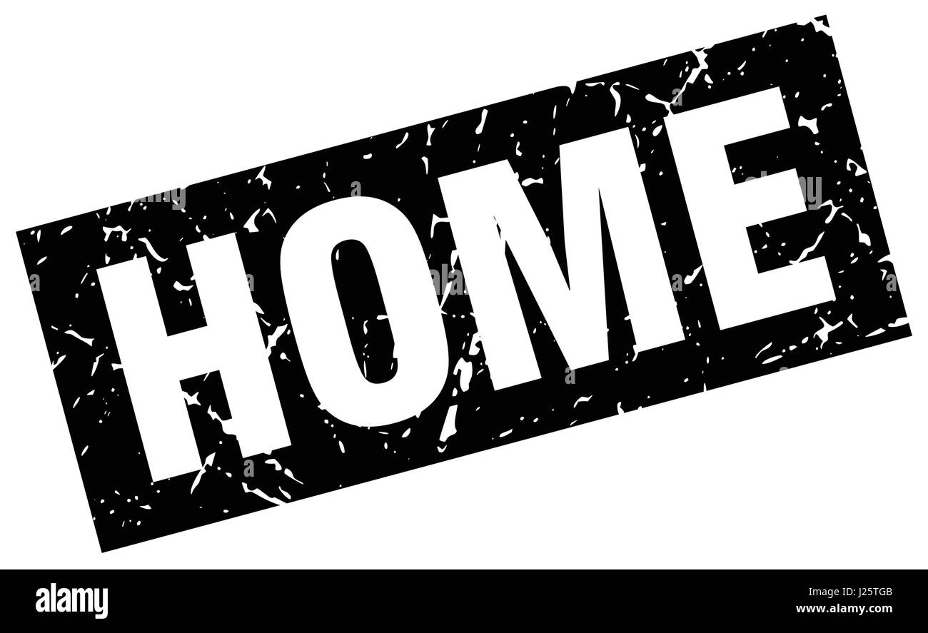 square grunge black home stamp Stock Vector Image & Art - Alamy