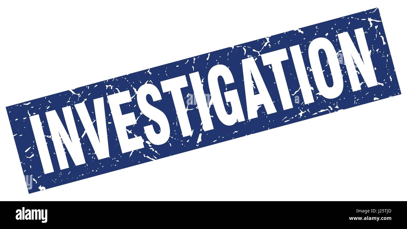 Investigation sticker square sign hi-res stock photography and images ...