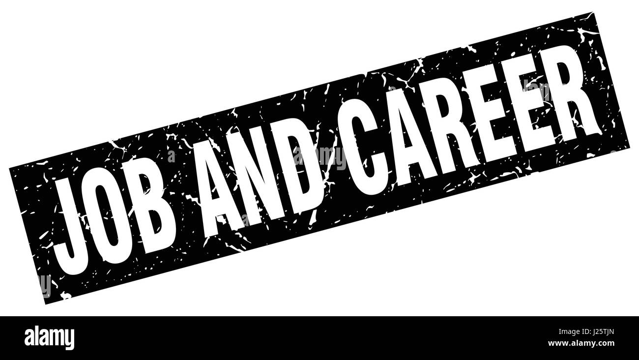 square grunge black job and career stamp Stock Vector Image & Art - Alamy