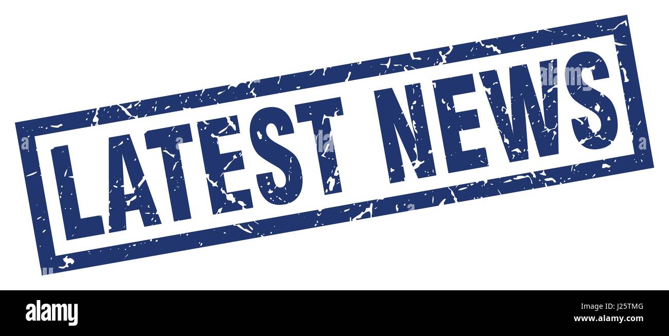 Latest news sticker square hi-res stock photography and images - Alamy