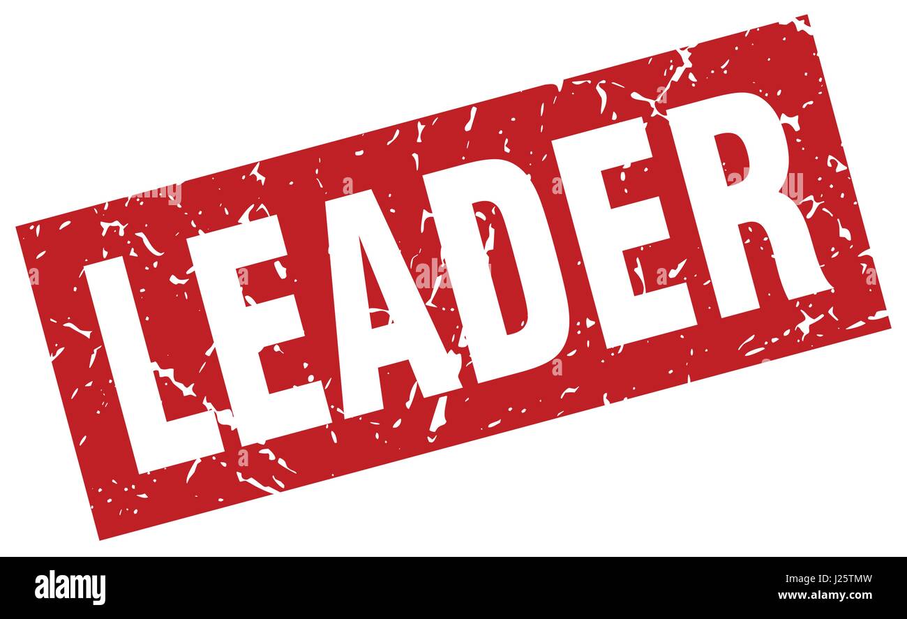 Leader stamp label square Stock Vector Images - Alamy