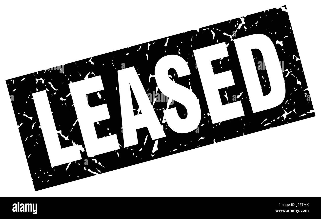 square grunge black leased stamp Stock Vector Image & Art - Alamy