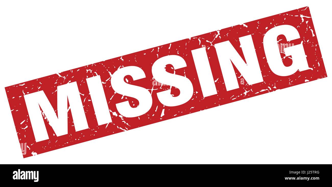 square grunge red missing stamp Stock Vector Image & Art - Alamy