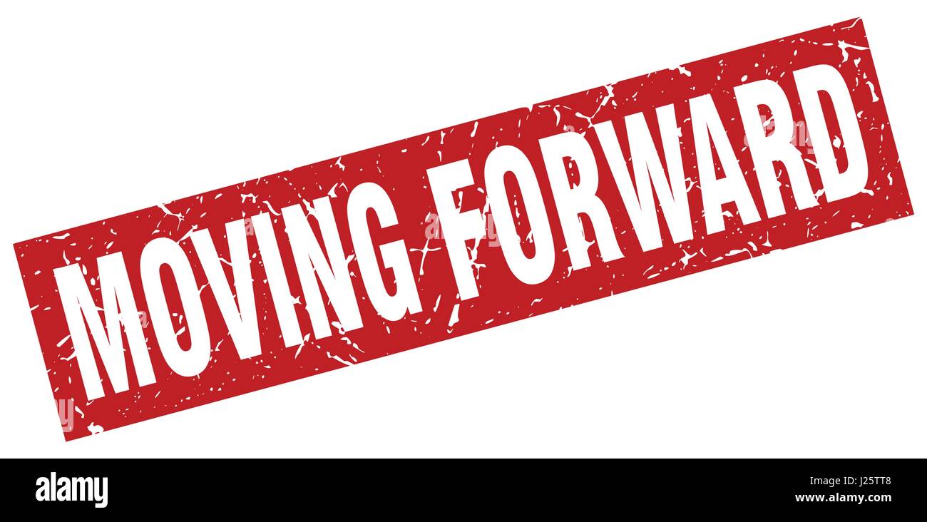square grunge red moving forward stamp Stock Vector Image & Art - Alamy