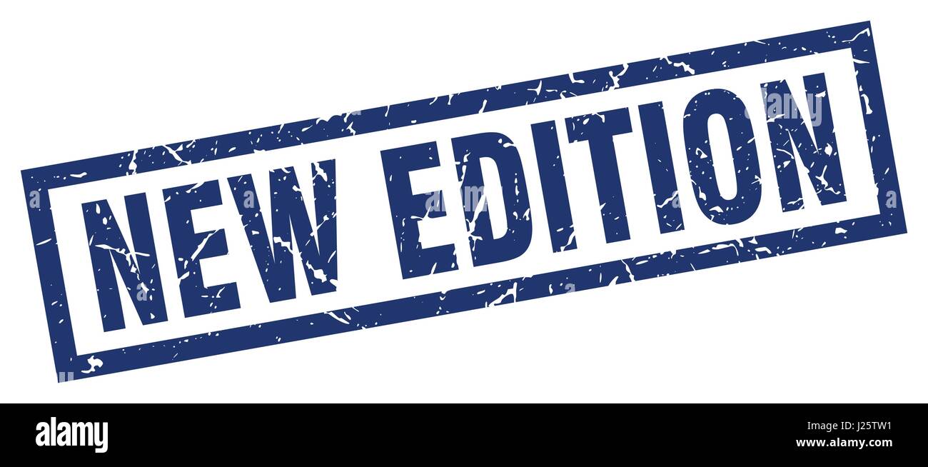 New edition blue square hi-res stock photography and images - Alamy