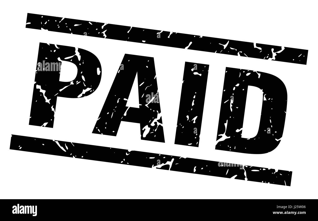 square grunge black paid stamp Stock Vector Image & Art - Alamy
