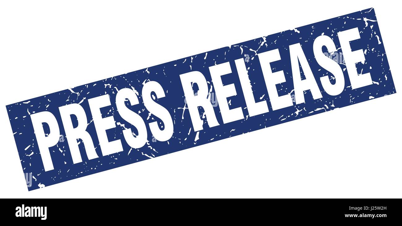 square grunge blue press release stamp Stock Vector Image & Art - Alamy