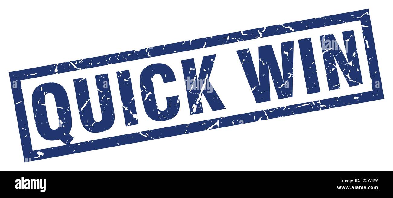 Quick win square stamp hi-res stock photography and images - Alamy