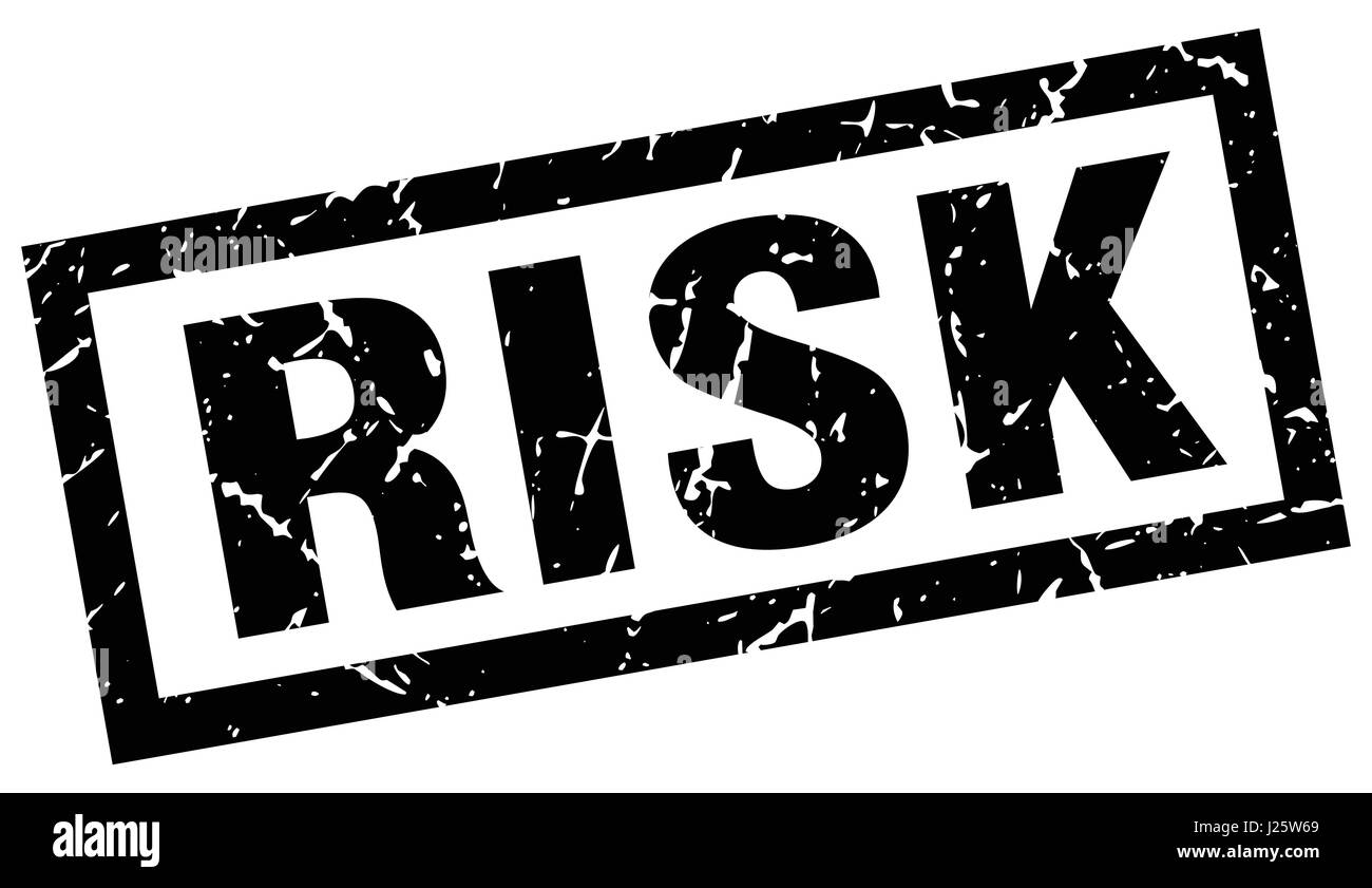 square grunge black risk stamp Stock Vector Image & Art - Alamy